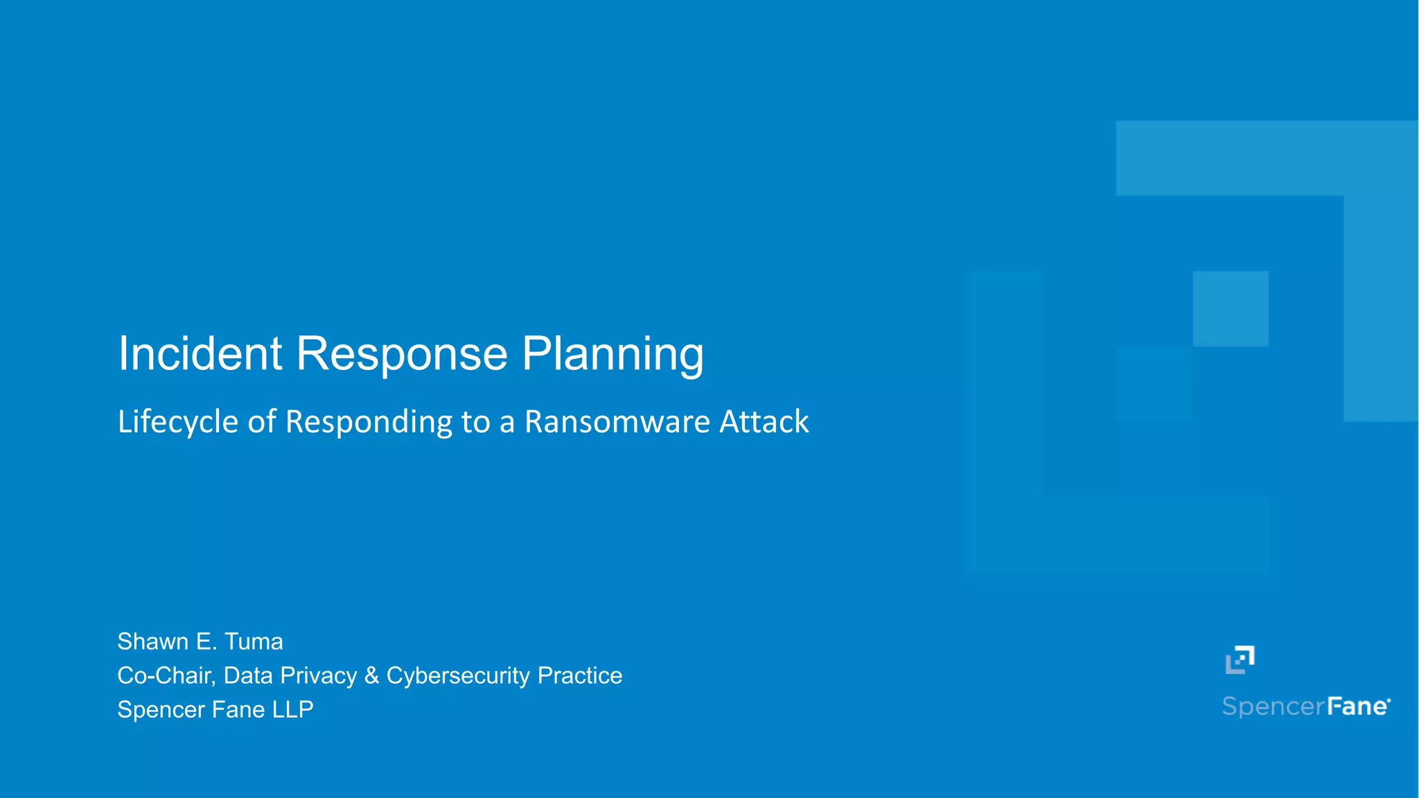 Lifecycle: Responding to a Ransomware Attack - A Professional Breach ...