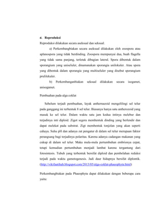 Tumbuhan air materi alga | DOCX