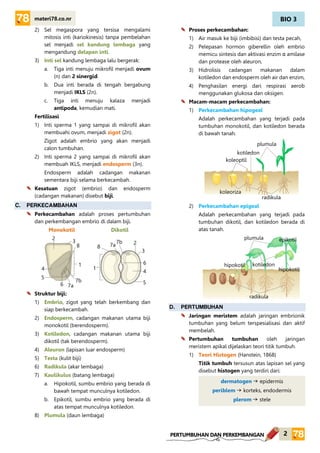 materi pertumbuhan dan perkembangan tumbuhan | PDF