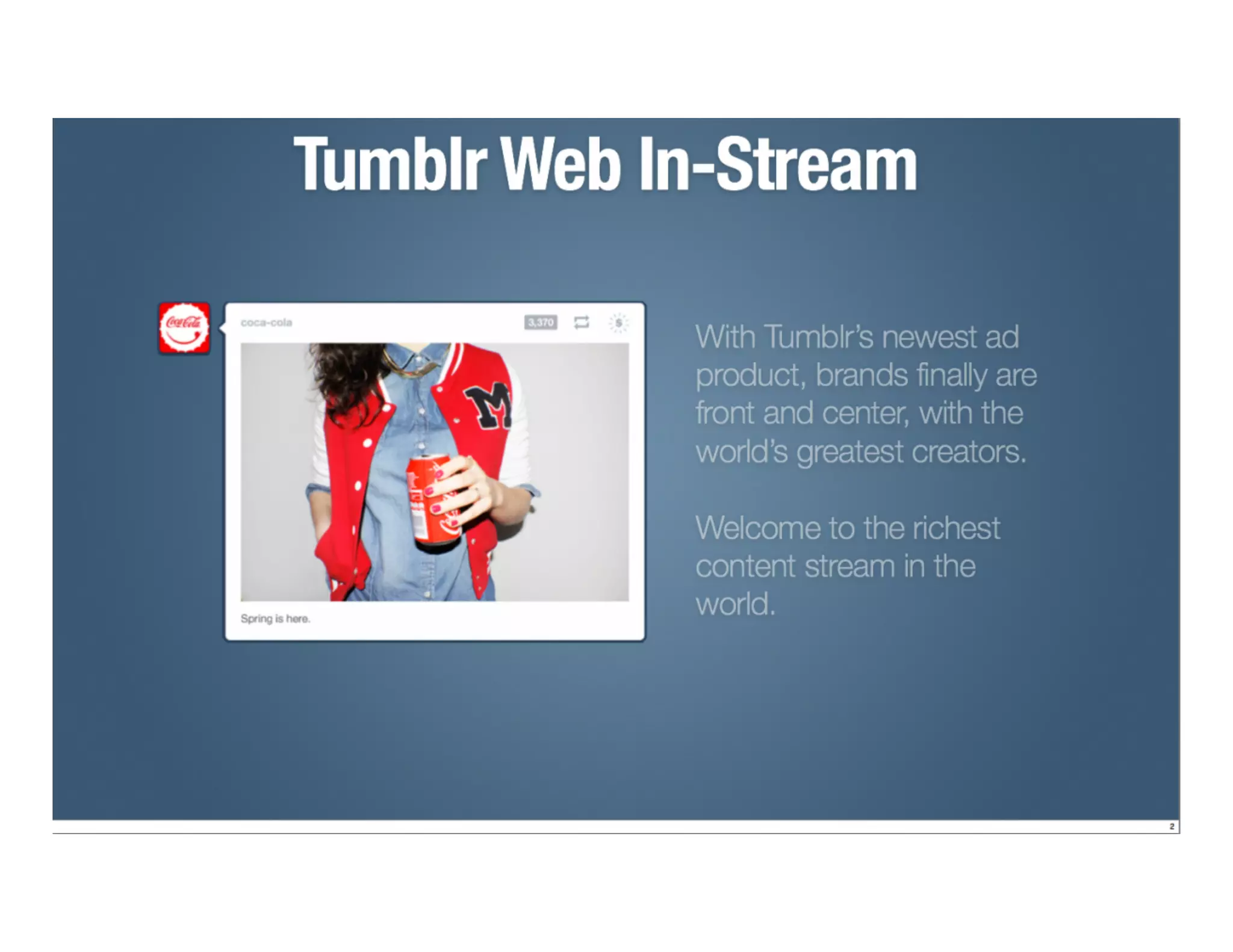Tumblr Ad Sales Pitch Deck | PPT