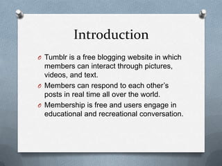 Tumblr Tutorial | PPT