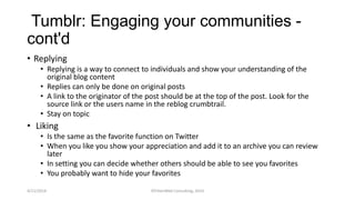 Tumblr Redux | PPTX | Social Networking | Internet