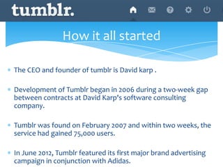 Tumblr presentation | PPTX