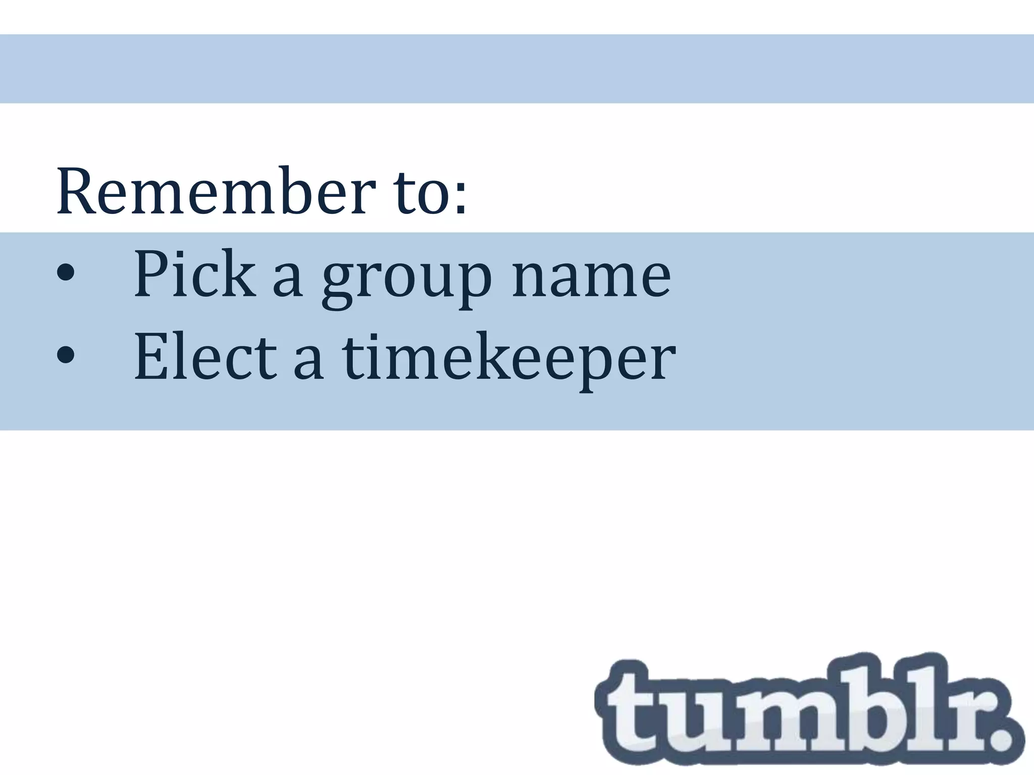 Tumblr Opening | PPTX