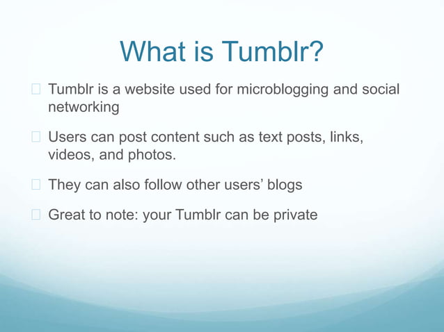 Tumblr powerpoint | PPTX