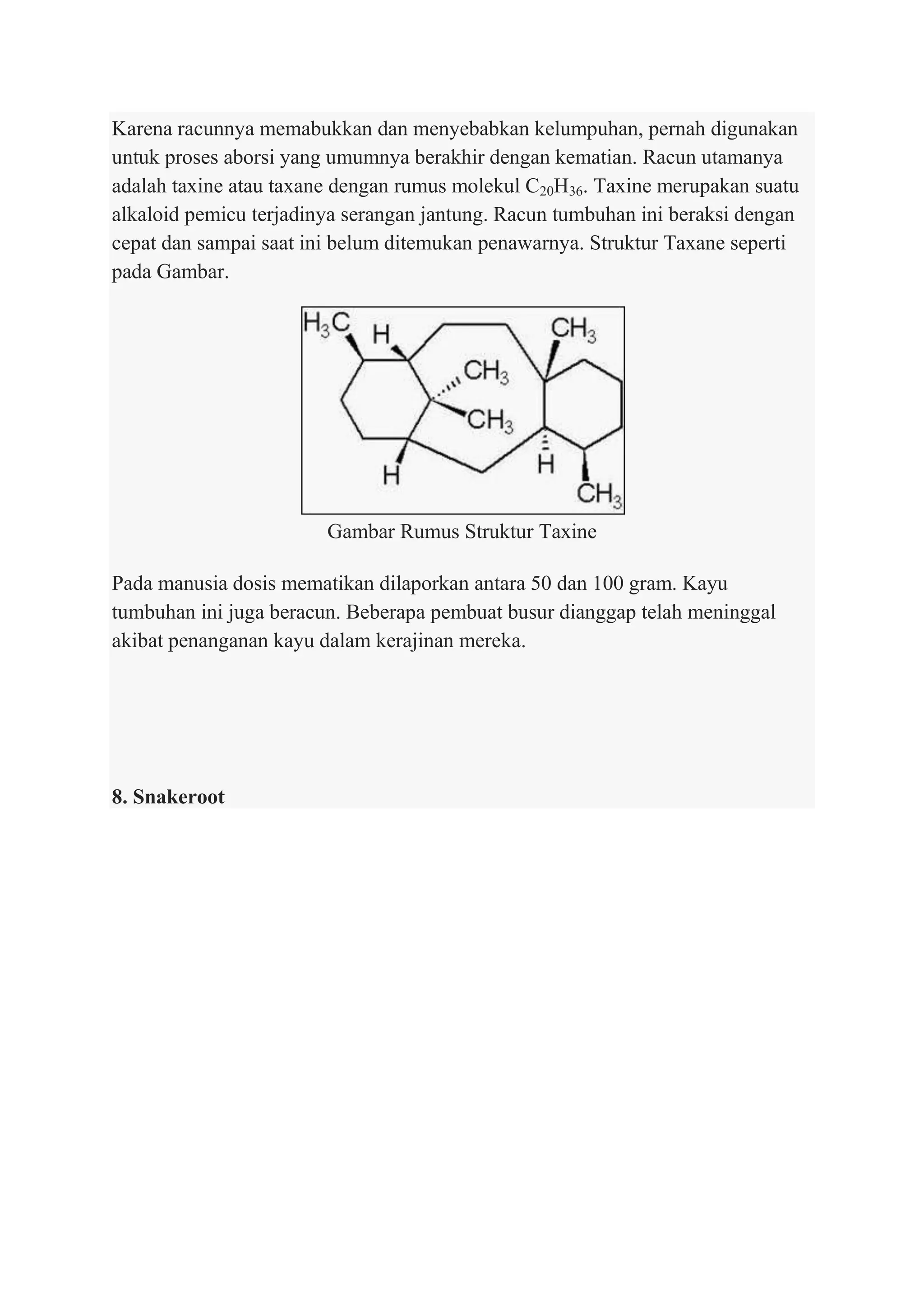 Tumbuhan beracun | DOCX