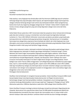 Tumbuhan berbunga | DOCX