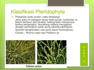 Tumbuhan paku | PPTX