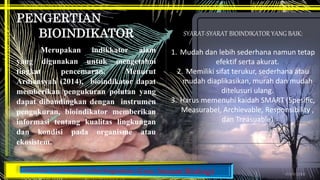 Tumbuhan sebagai bioindikator pencemaran lingkungan | PPTX