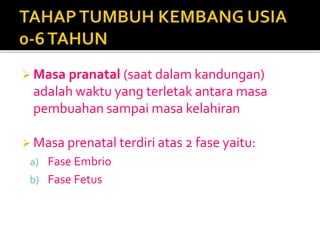Tumbuh kembang | PPTX