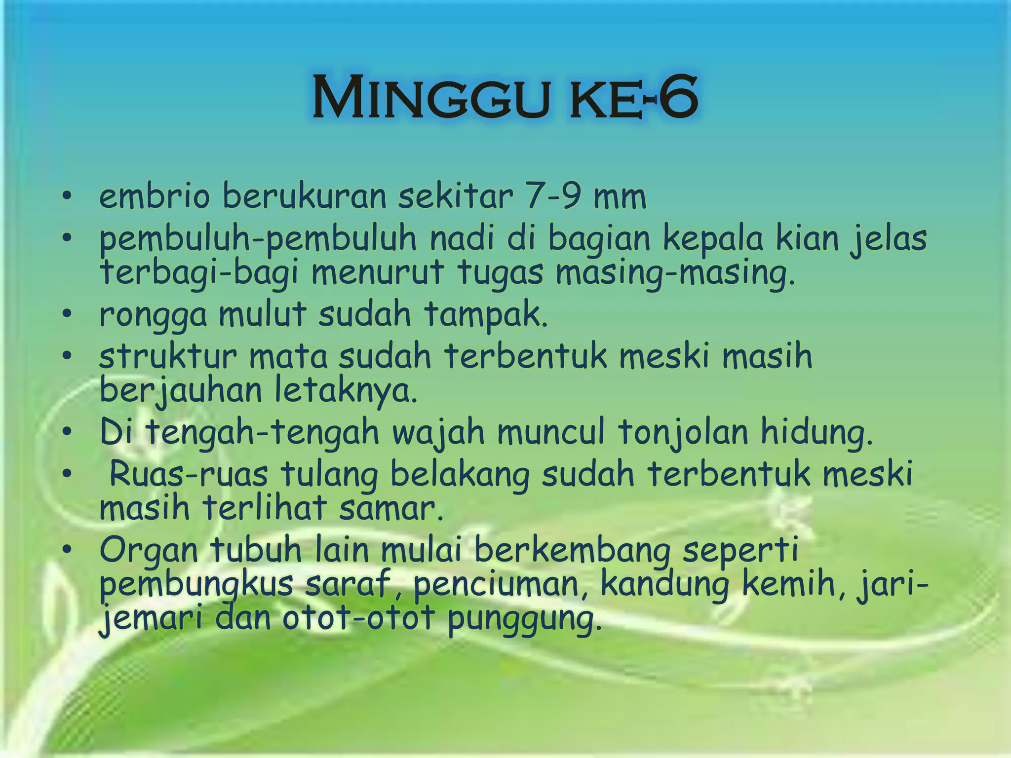 Tumbuh kembang janin trimester 1 | PPTX