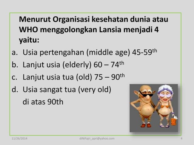 Tumbuh kembang lansia | PPTX