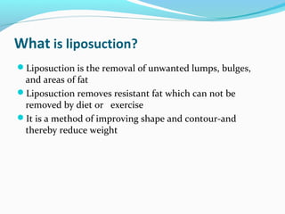 Tumescent liposuction at Venkat Center, Bangalore | PPT