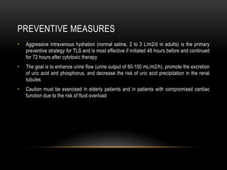 Tumor Lysis Syndrome - Final | PPTX