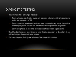 Tumor Lysis Syndrome - Final | PPTX