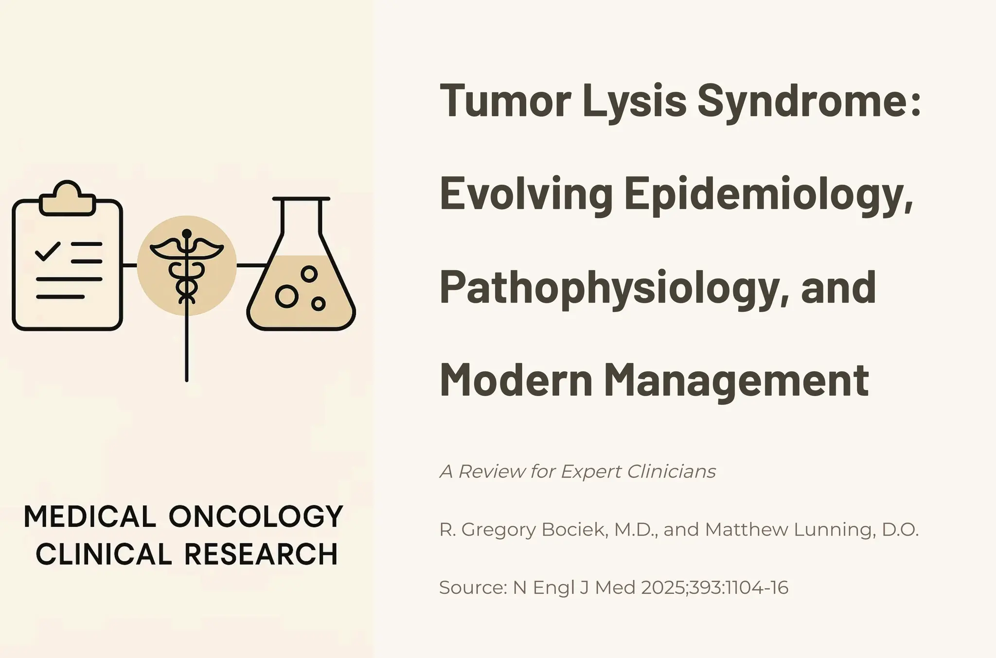 Tumor Lysis Syndrome: Evolving Epidemiology, Pathophysiology, and ...