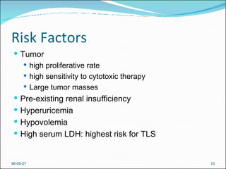 Tumor Lysis Syndrome2 | PPT