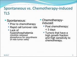 Tumor Lysis Syndrome2 | PPT | Cancer | Diseases and Conditions