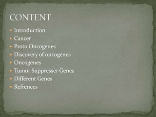 Tumor Associated Genes | PPTX