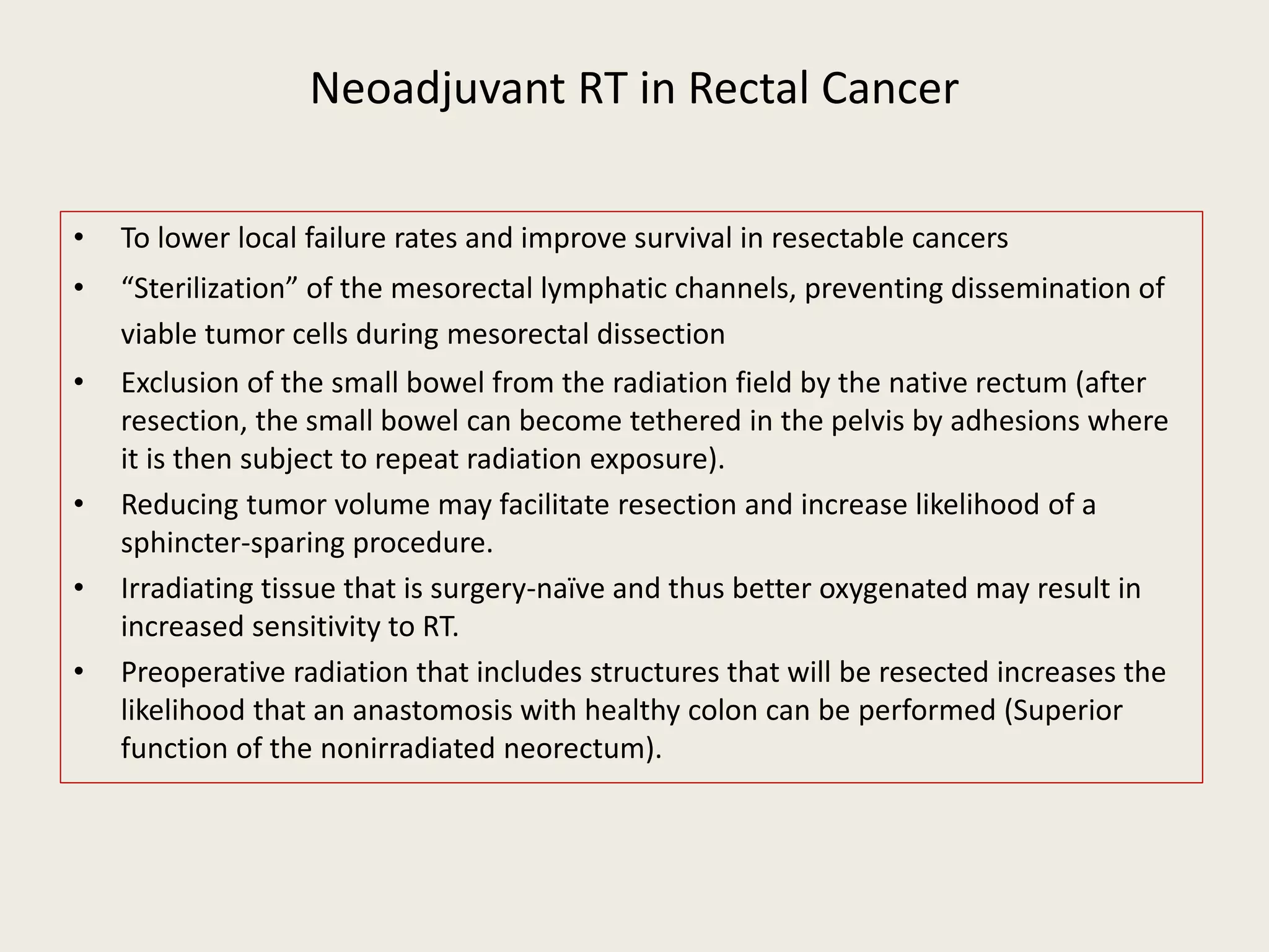 Tumor board locally advanced rectal cancer | PPTX