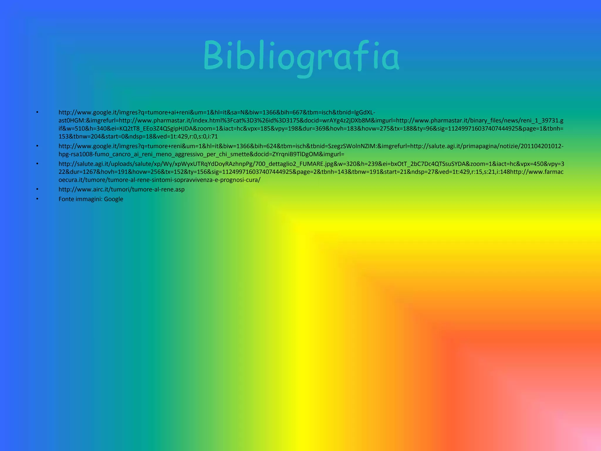 Tumore ai reni | PPTX