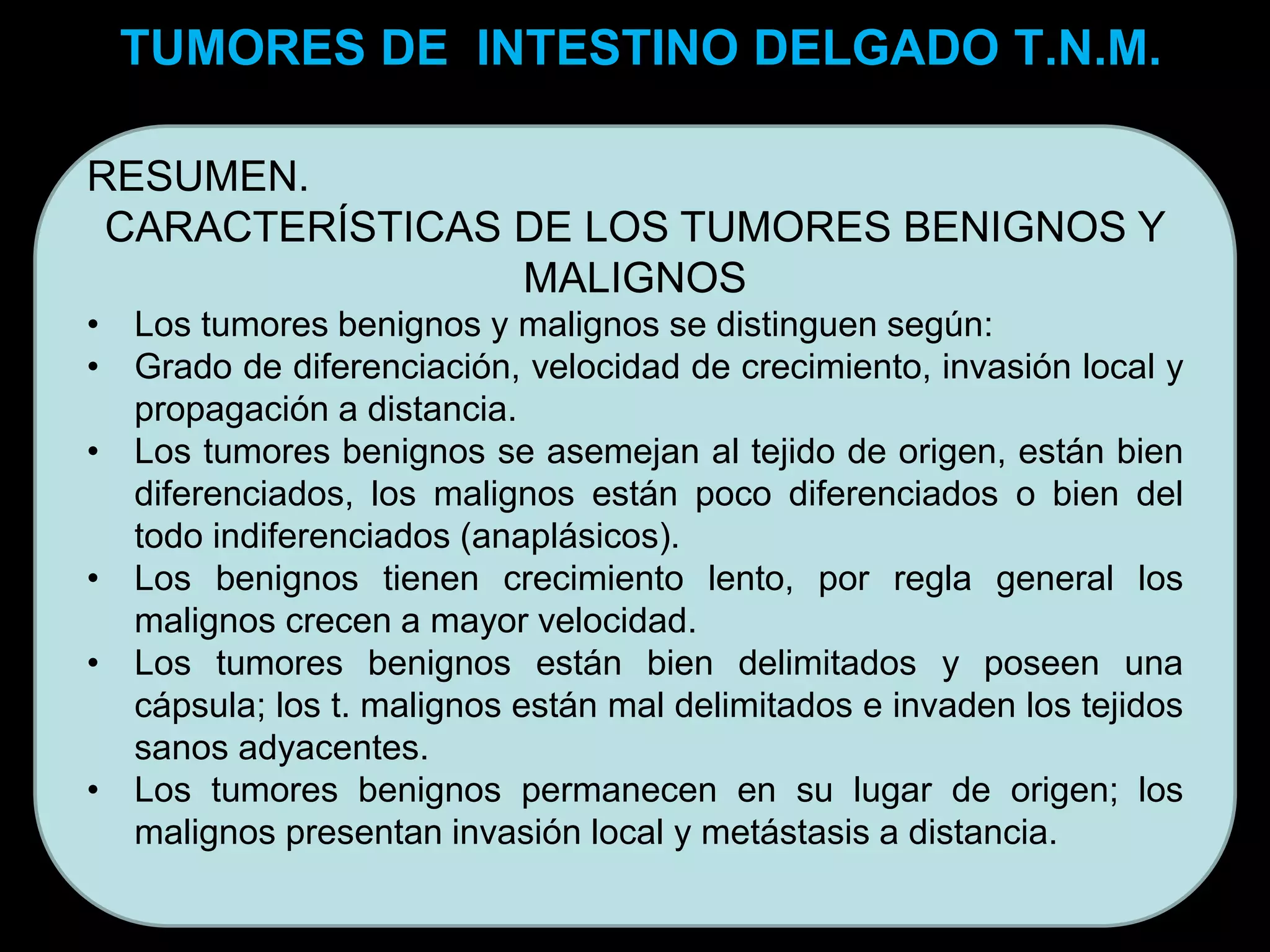 Tumores de intestino delgado tnm. ekipo 6 2 | PPTX