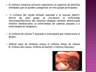 Tumores Benignos y Malignos del intestino Delgado | PPTX