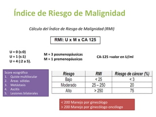 Tumores de Ovario | PPTX