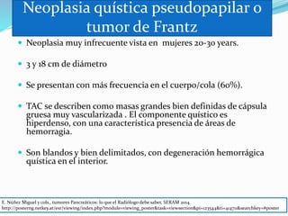 Lesiones Neoplásicas de Pancreas | PPTX