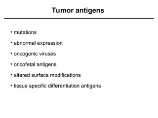 Tumor immunity lecture and presentation.ppt