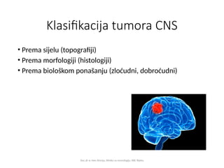 TUMORI MOZGA PREDAVANJE HRV studenti MF.ppt
