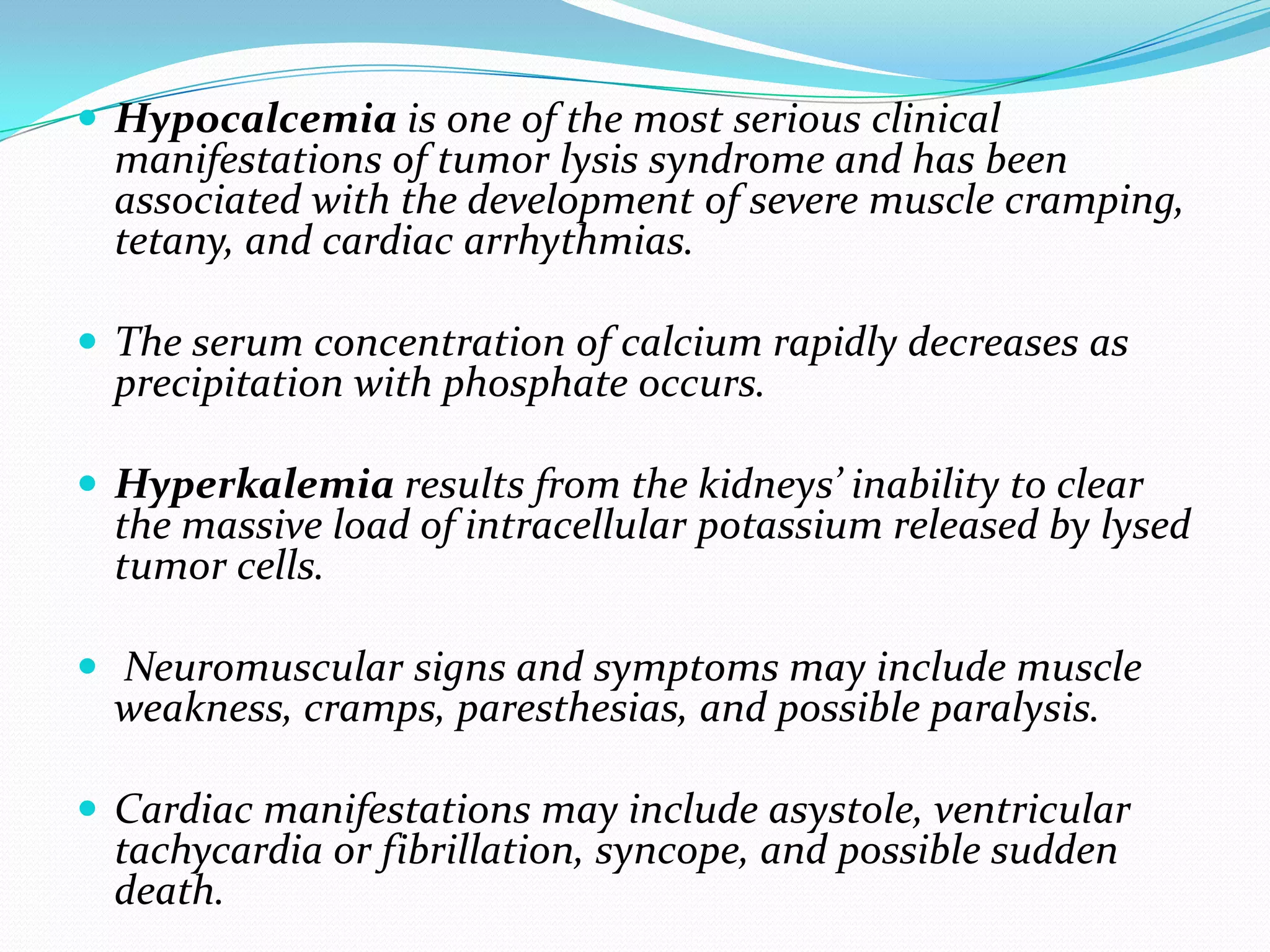 Tumor lysis syndrome | PPTX