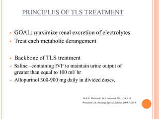 Tumor lysis syndrome | PPT