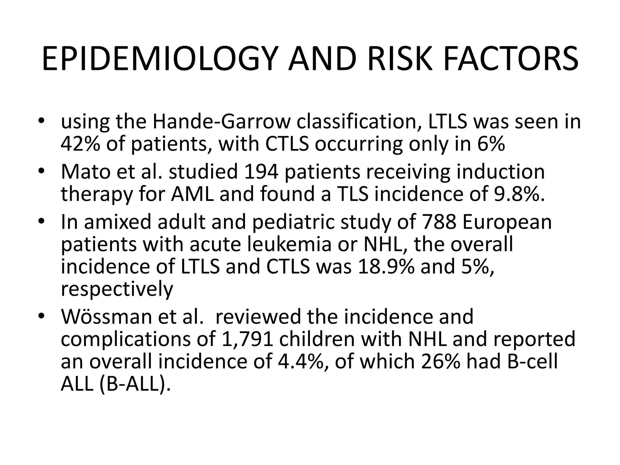 Tumor lysis syndrome | PPTX
