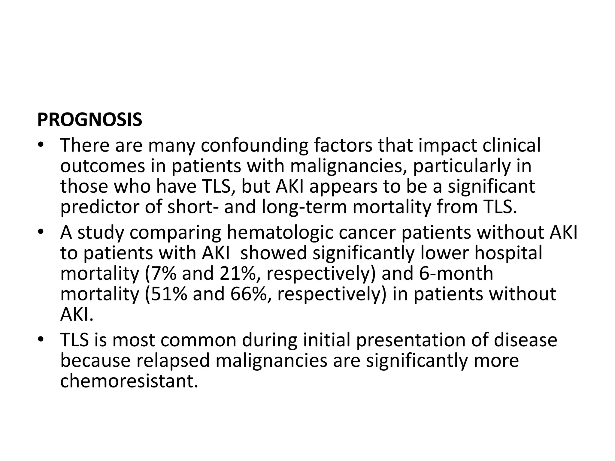 Tumor lysis syndrome | PPTX