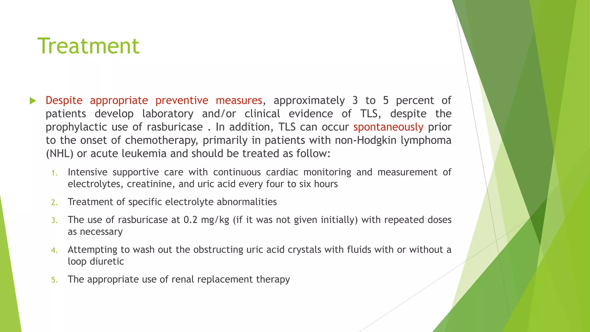 Tumor lysis syndrome | PPTX