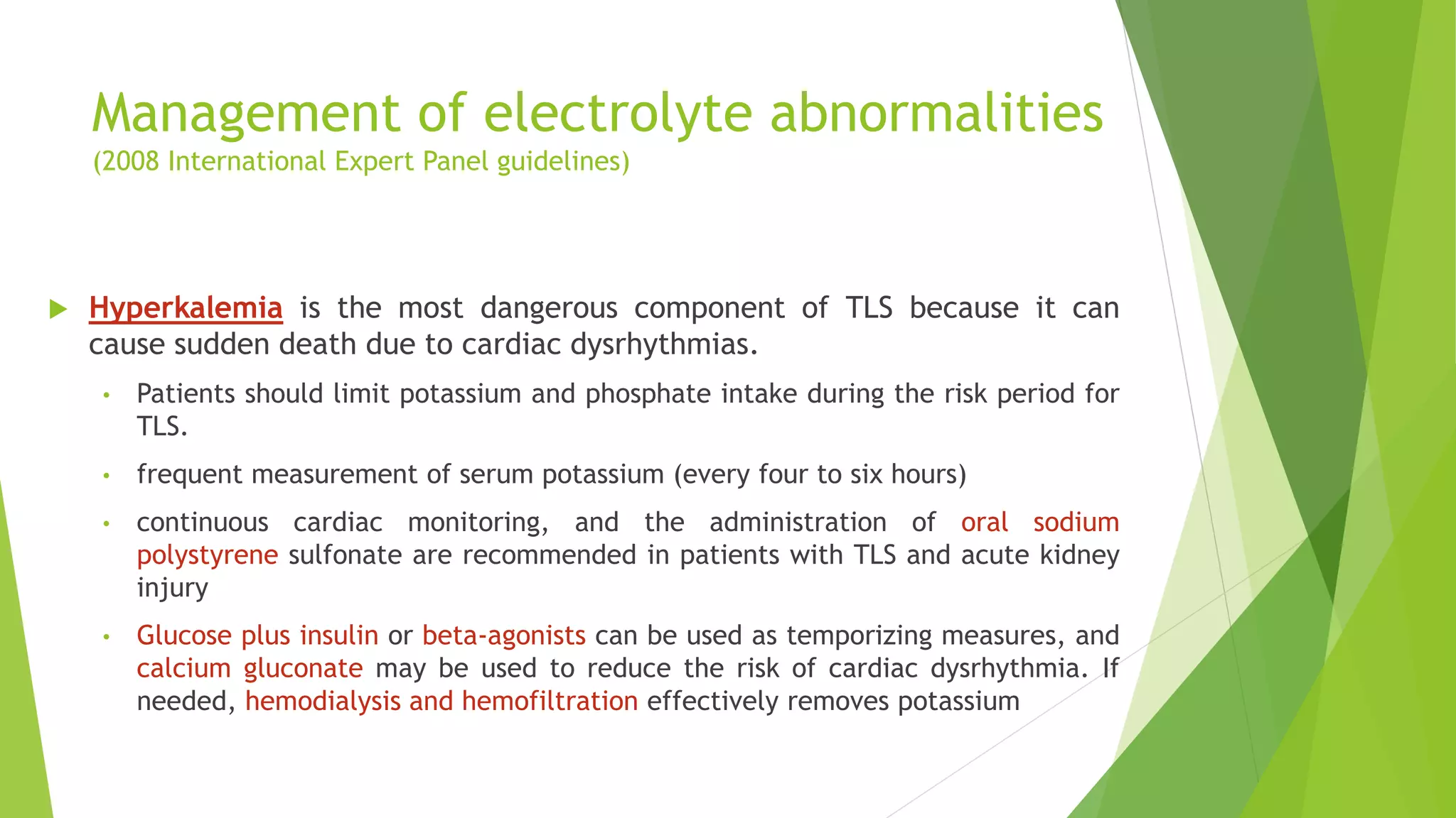 Tumor lysis syndrome | PPTX