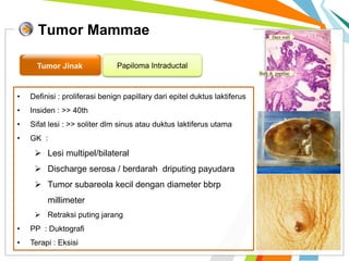 Tumor mammae kuliah | PPTX