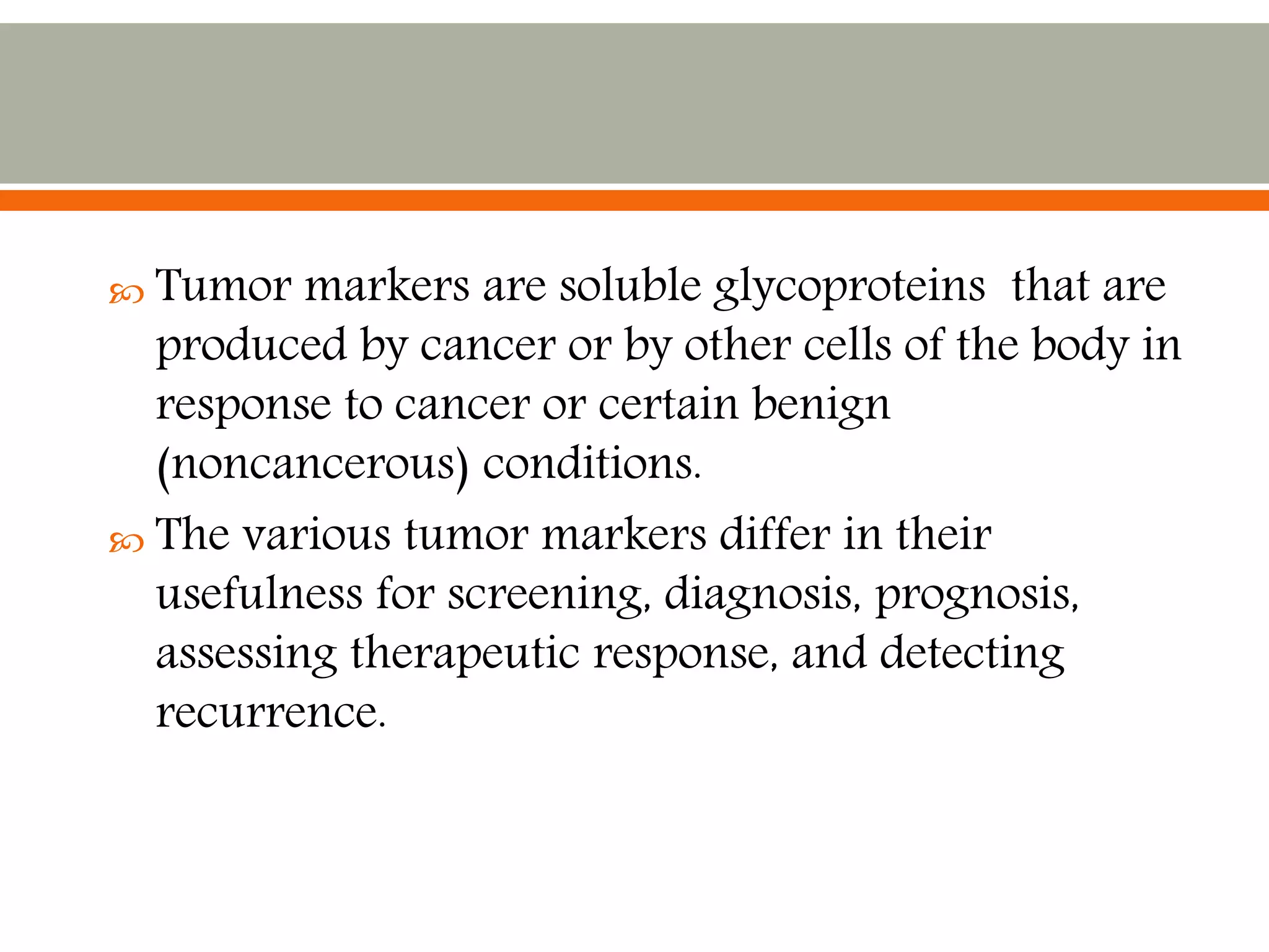 Tumor markers in gynaecology | PPTX