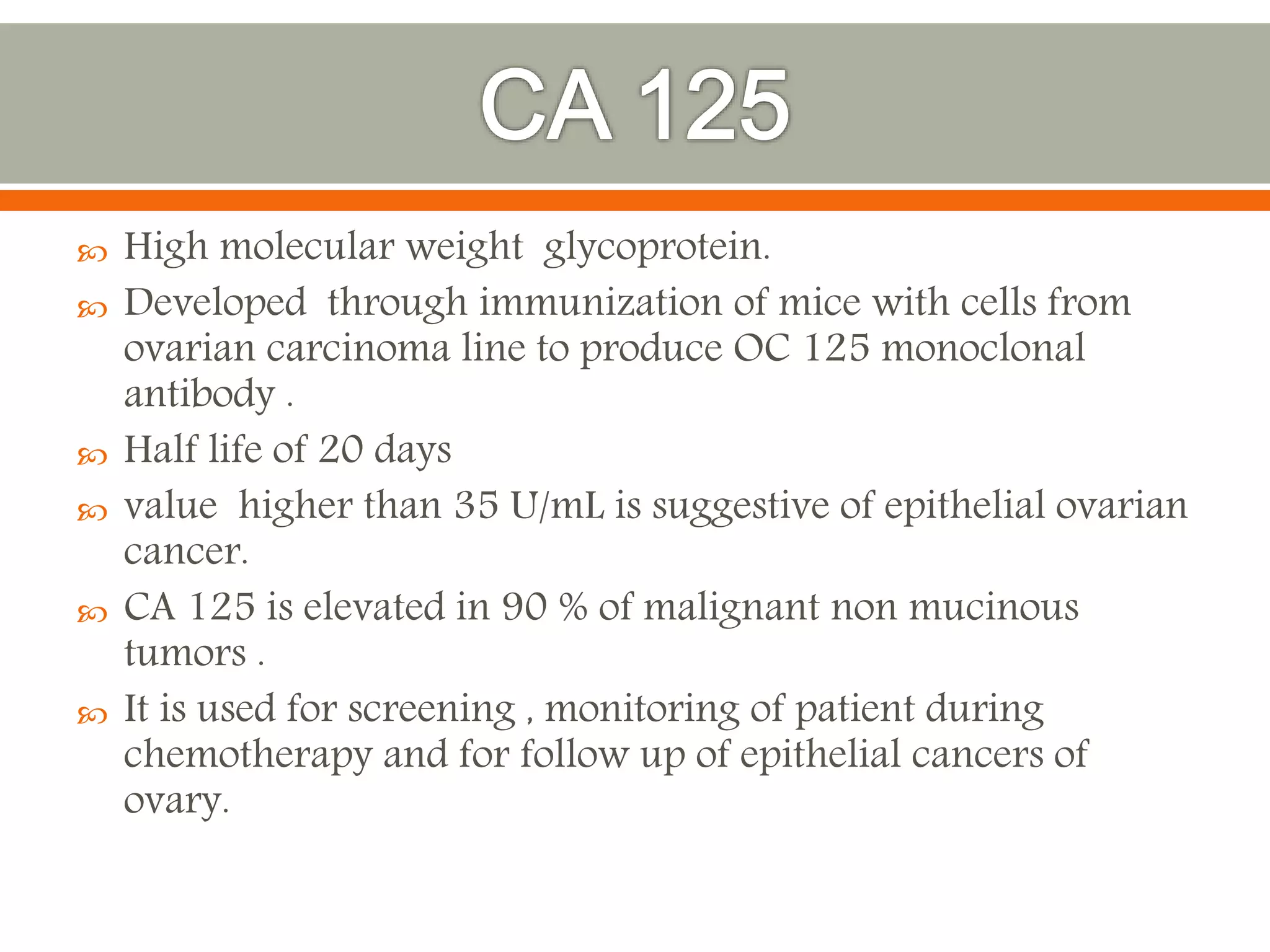 Tumor markers in gynaecology | PPTX