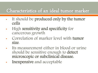 Tumor markers in gynaecology | PPTX