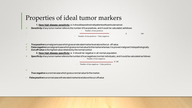 Tumor marker | PPTX | Cancer | Diseases and Conditions