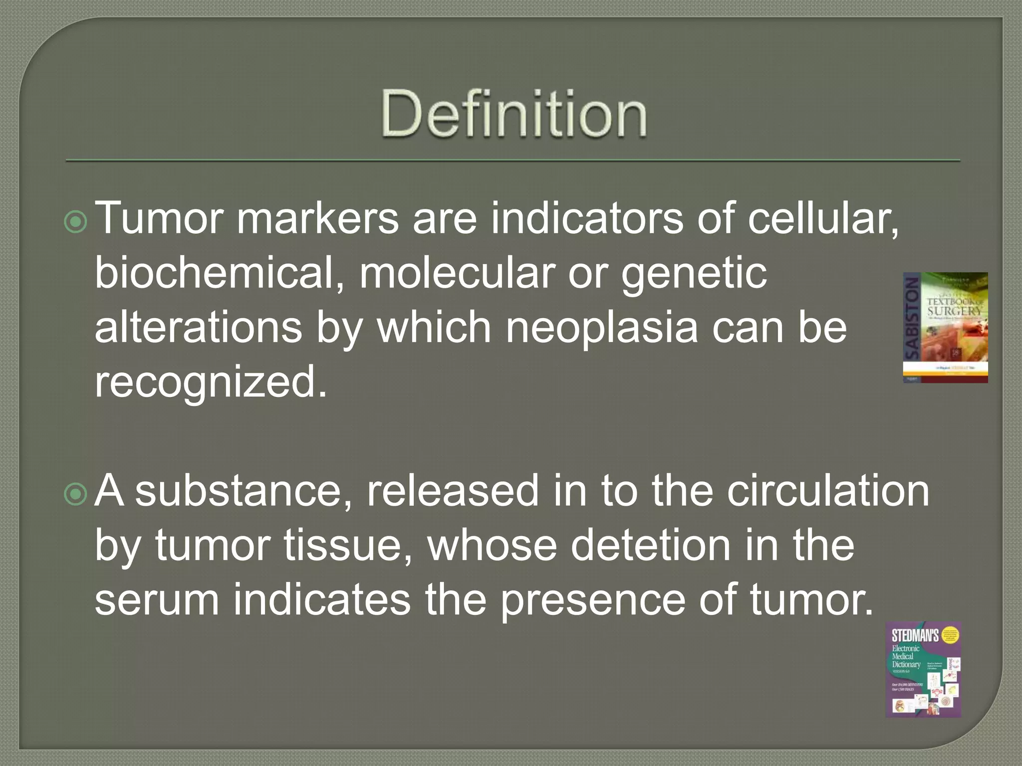 Tumor markers- Dr. Enja Amarnath Reddy | PPTX