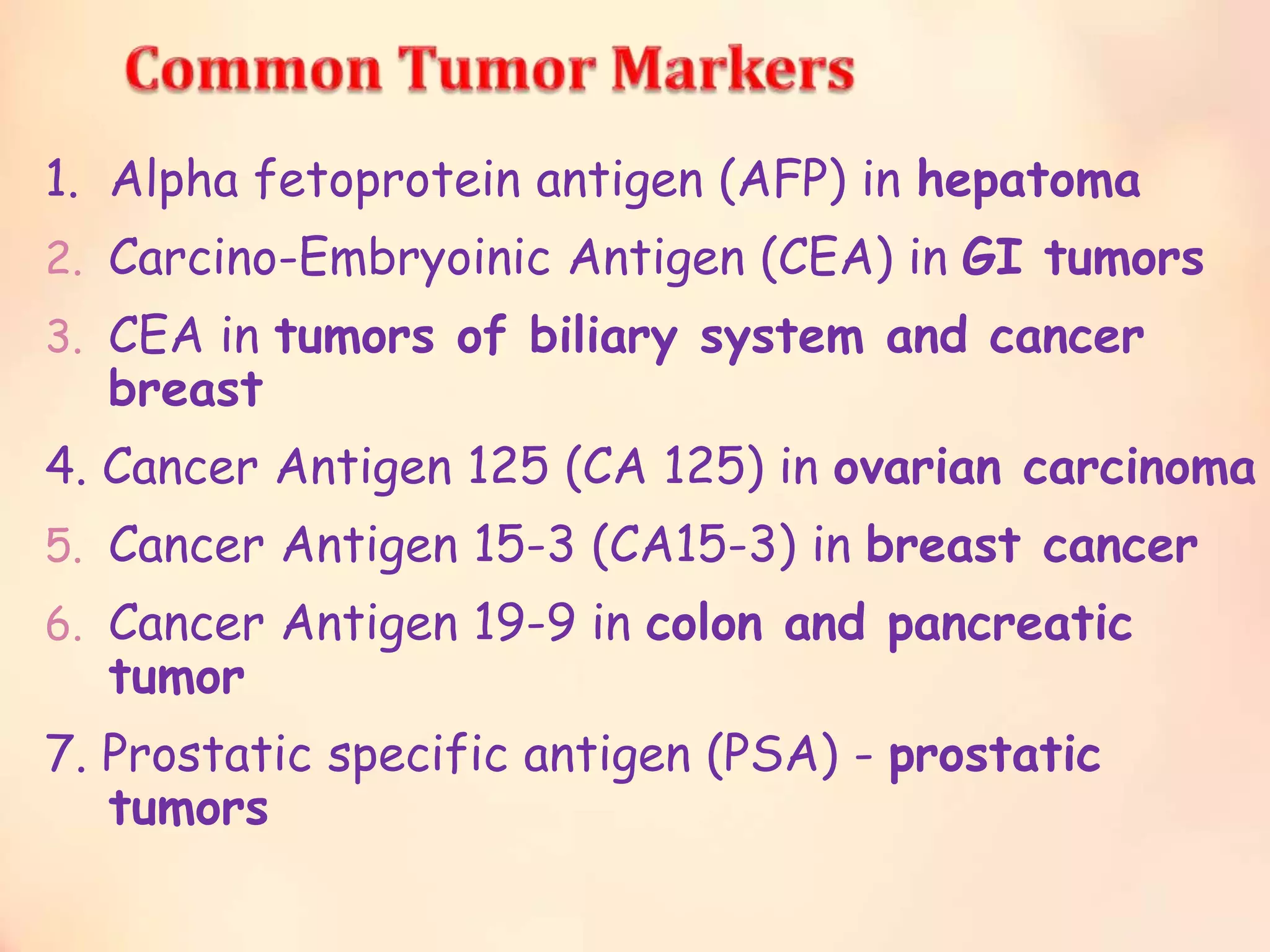Tumor markers - | PPSX