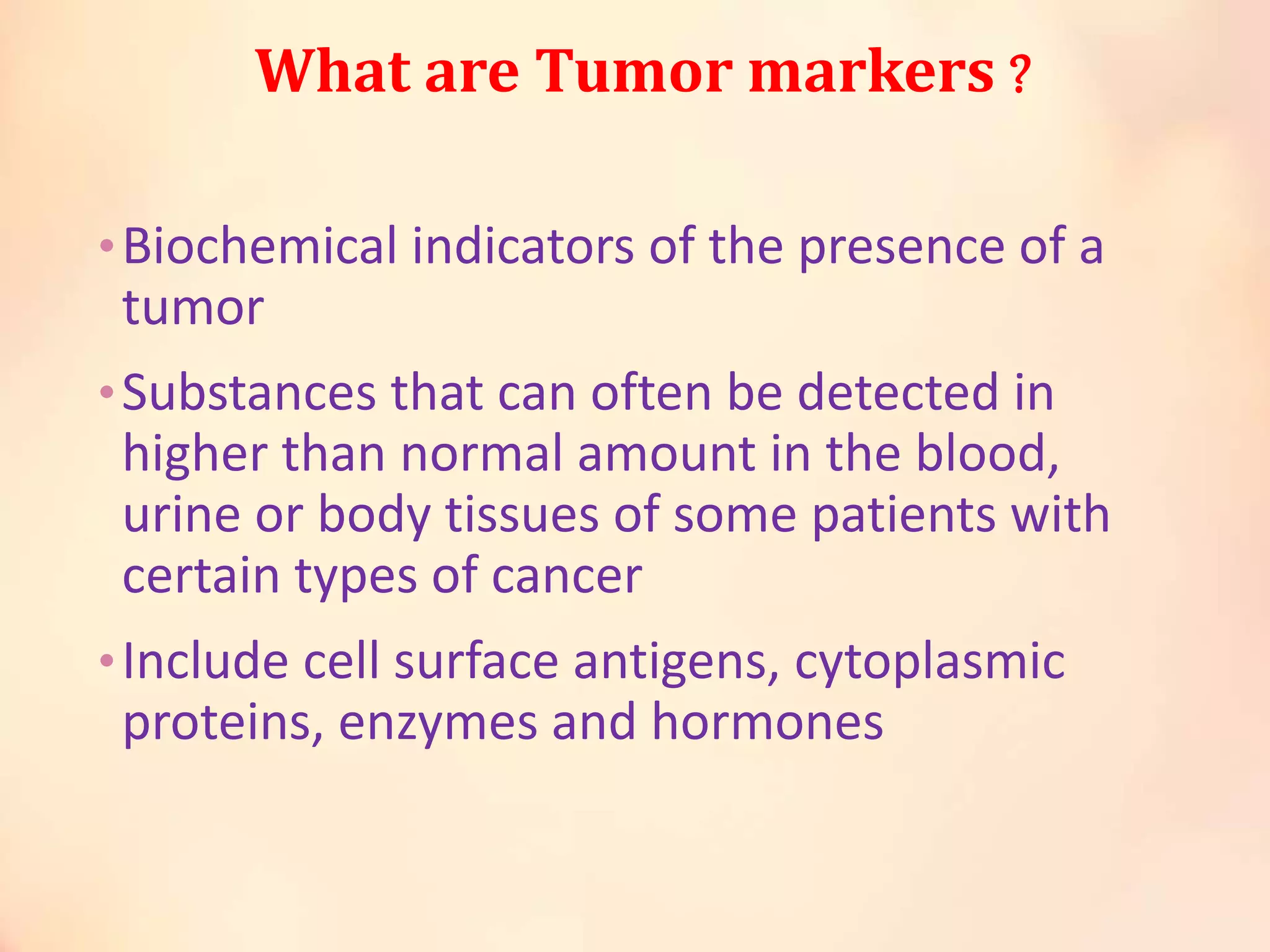 Tumor markers - | PPSX