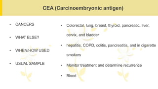 Tumor markers by Dr K Selvakumar | PPT
