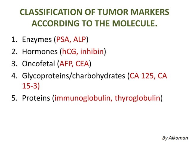 TUMOR MARKERS.-1.pptx by Aikoman radiology scientist at Catholic ...