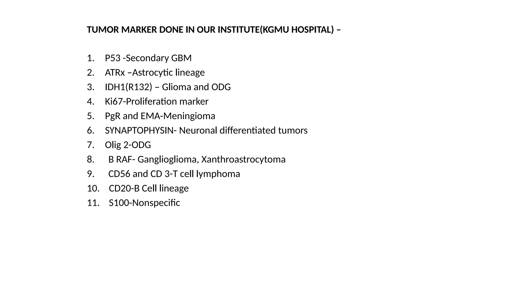 TUMOR MARKERS and tumours classification .pptx