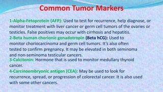 BIOCHEMICAL ASPECTS OF CANCER AND TUMOR MARKERS | PPTX