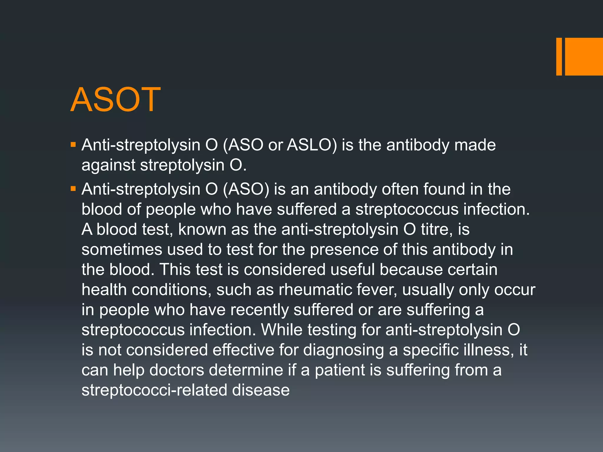Tumor markers,asot,crp,esr | PPTX | Cancer | Diseases and Conditions